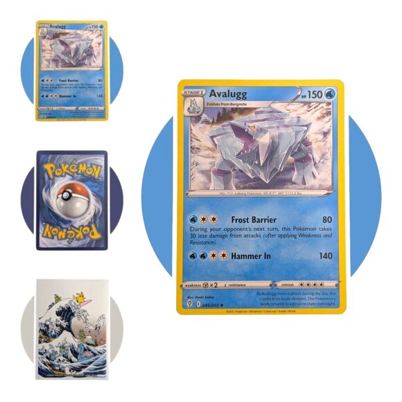 Pokemon | Toys | Evolving Skies Pokemon Card Ff25 Avalugg 45203 | Poshmark